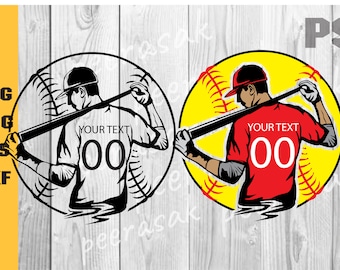 Baseball Player Svg Personalized Name Svg Baseball Team - Etsy