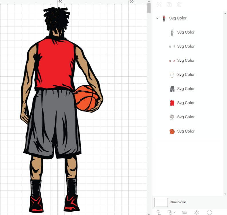 Basketball Name SVG Colored Layers Basketball Boy Svg - Etsy