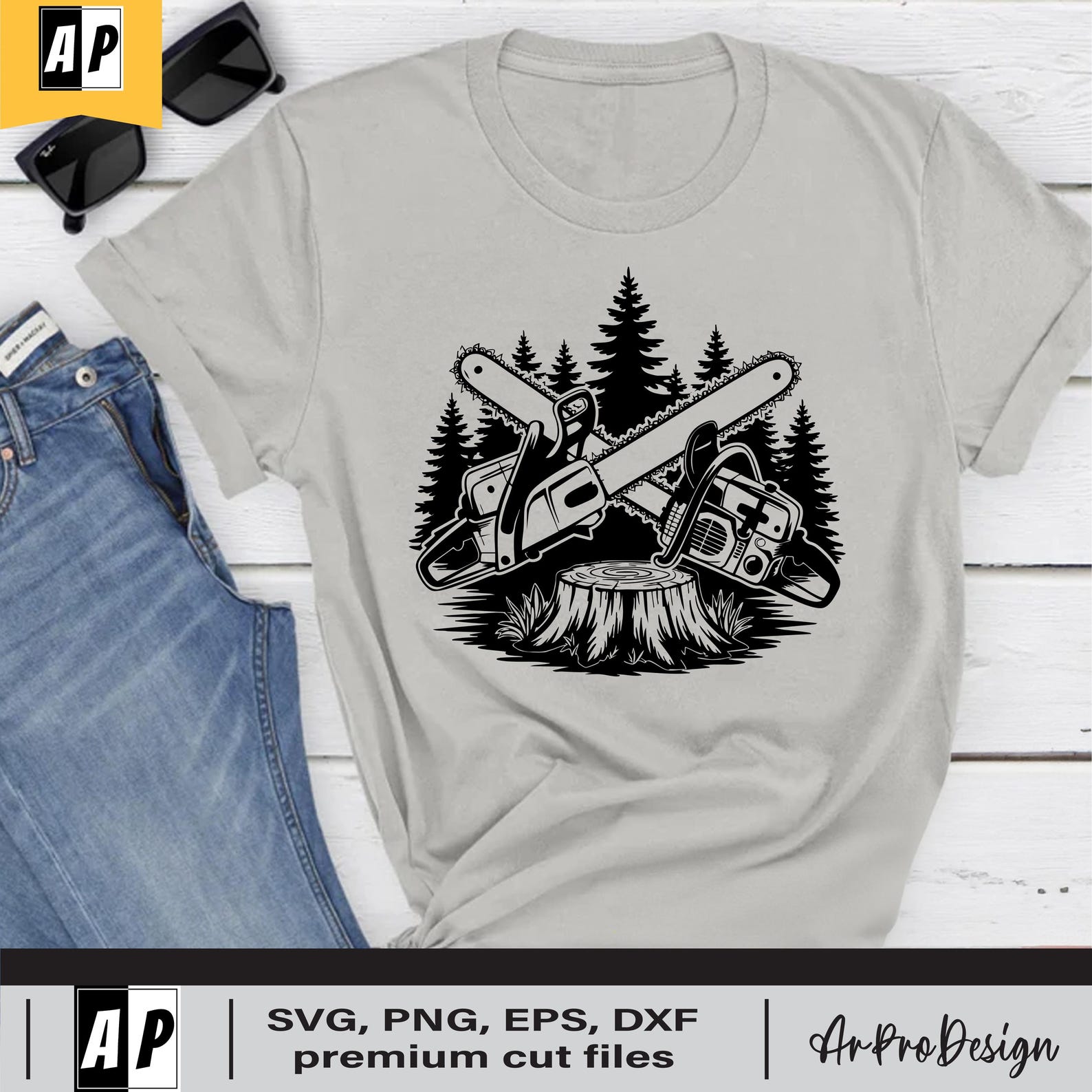 Lumberjack Scene Svg, Wood Saw With Trees Clipart, Lamberjack Svg, Wood ...