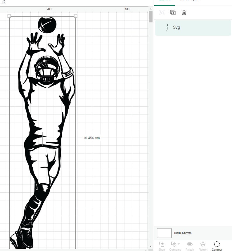 Football Player Svg Football Svg Colored Layers Football - Etsy