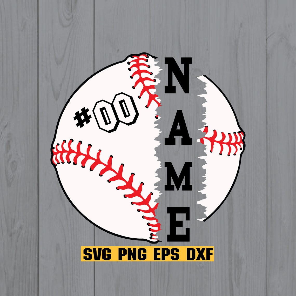 Name Baseball Svgbaseball Svg Template Baseball Mom Svg - Etsy