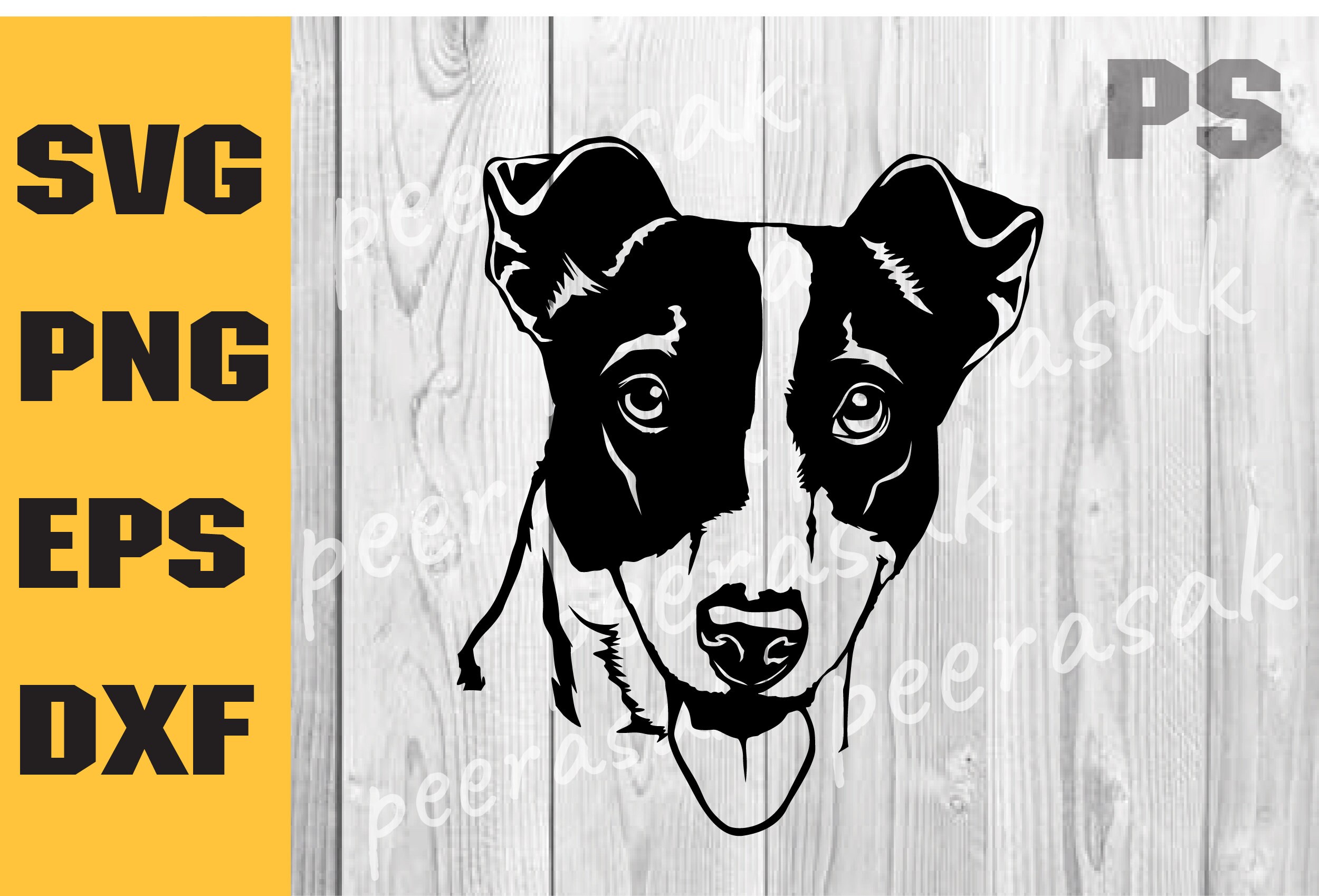 Jack Russell Terrier Svg Silhouettes Dxf Dog SVG Files for - Etsy