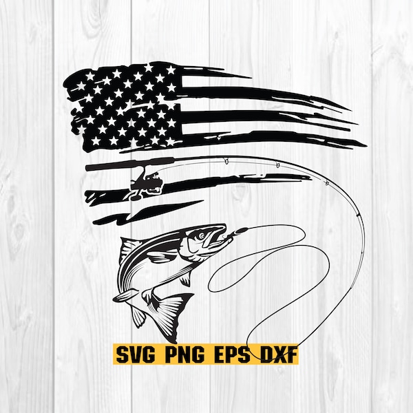 Fishing Flag Svg - Etsy