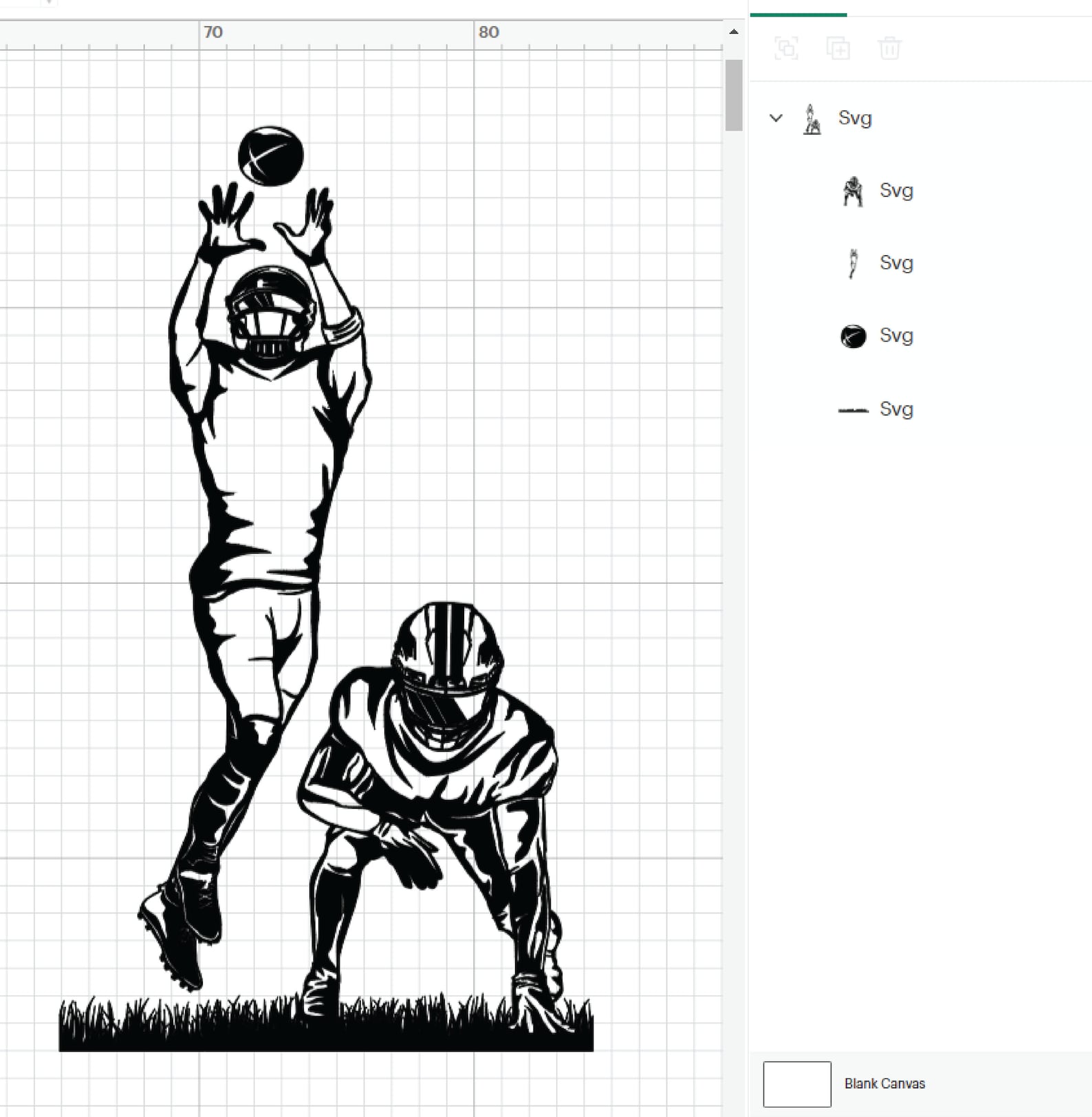 Football Player Svg Football Svg Colored Layers Football - Etsy