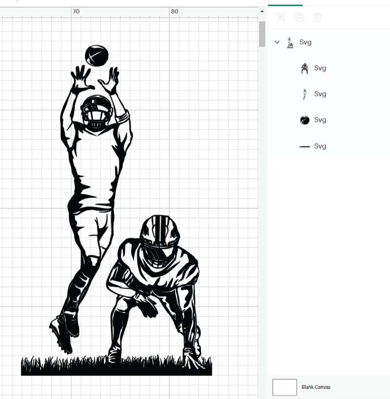 Football Player Svg Football Svg Colored Layers Football - Etsy