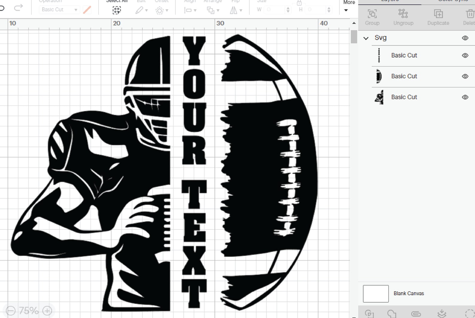 Football Template Svg Half Football Player Football Season - Etsy