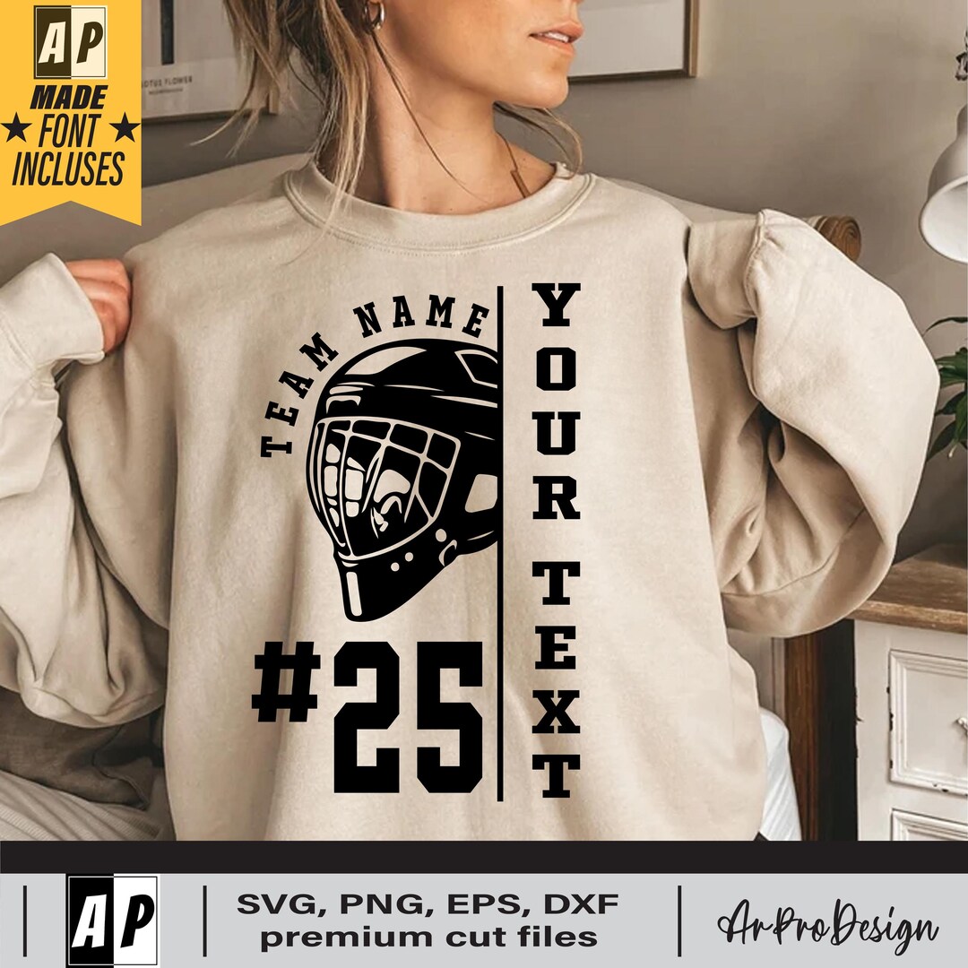 Hockey Svg, Hockey Team Template, Svg Png Dxf Eps, Hockey Team Shirt ...