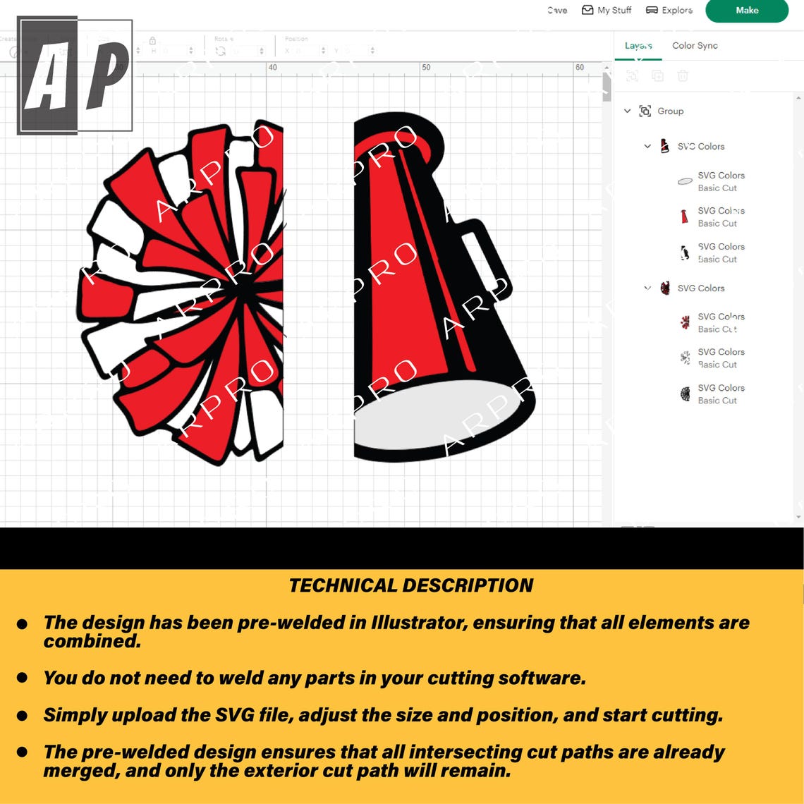 Cheer Svg, Colored Layers, Mega Phone Svg, Cheerleader Svg, Customized ...