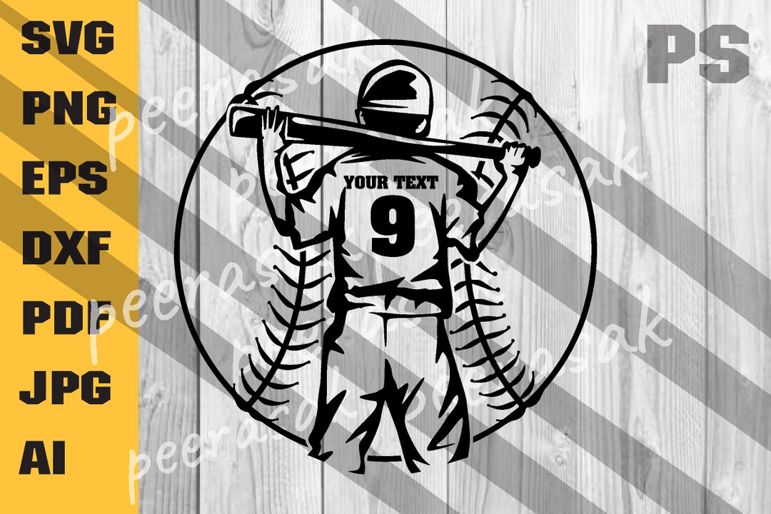 Baseball Boy Player SVG, Baseball Player SVG, Colored Layers, Baseball ...