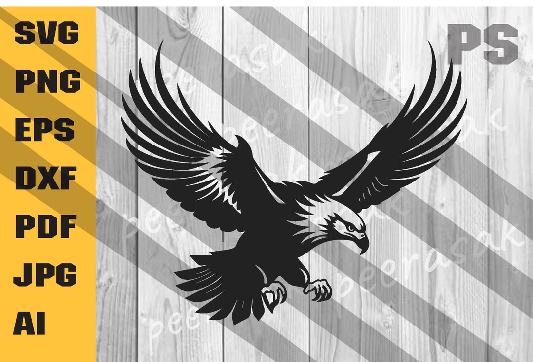 Flying Eagle SVG, Bird SVG, Forest SVG, Animal Svg, Beak Wings Soar ...