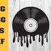 Dripping Vinyl Record Svg, Music SVG, DJ Decal T-shirt Sticker Graphics ...