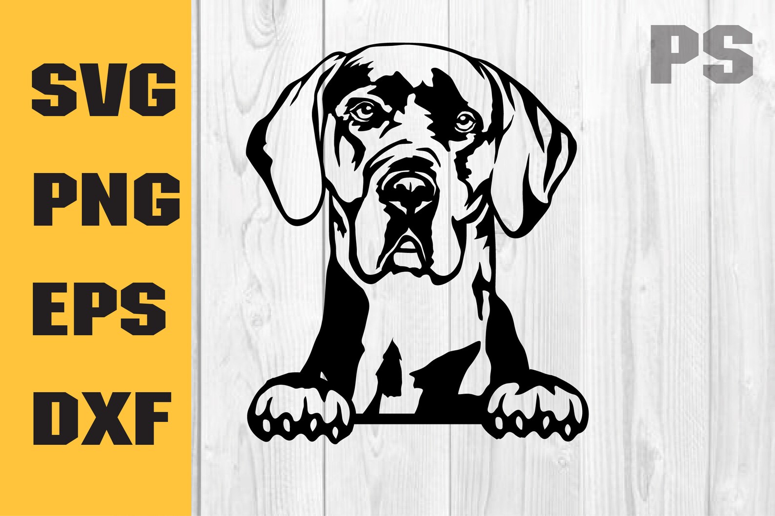 Great Dane Svg Great Dane Png Line Art Clipart Portrait EPS - Etsy