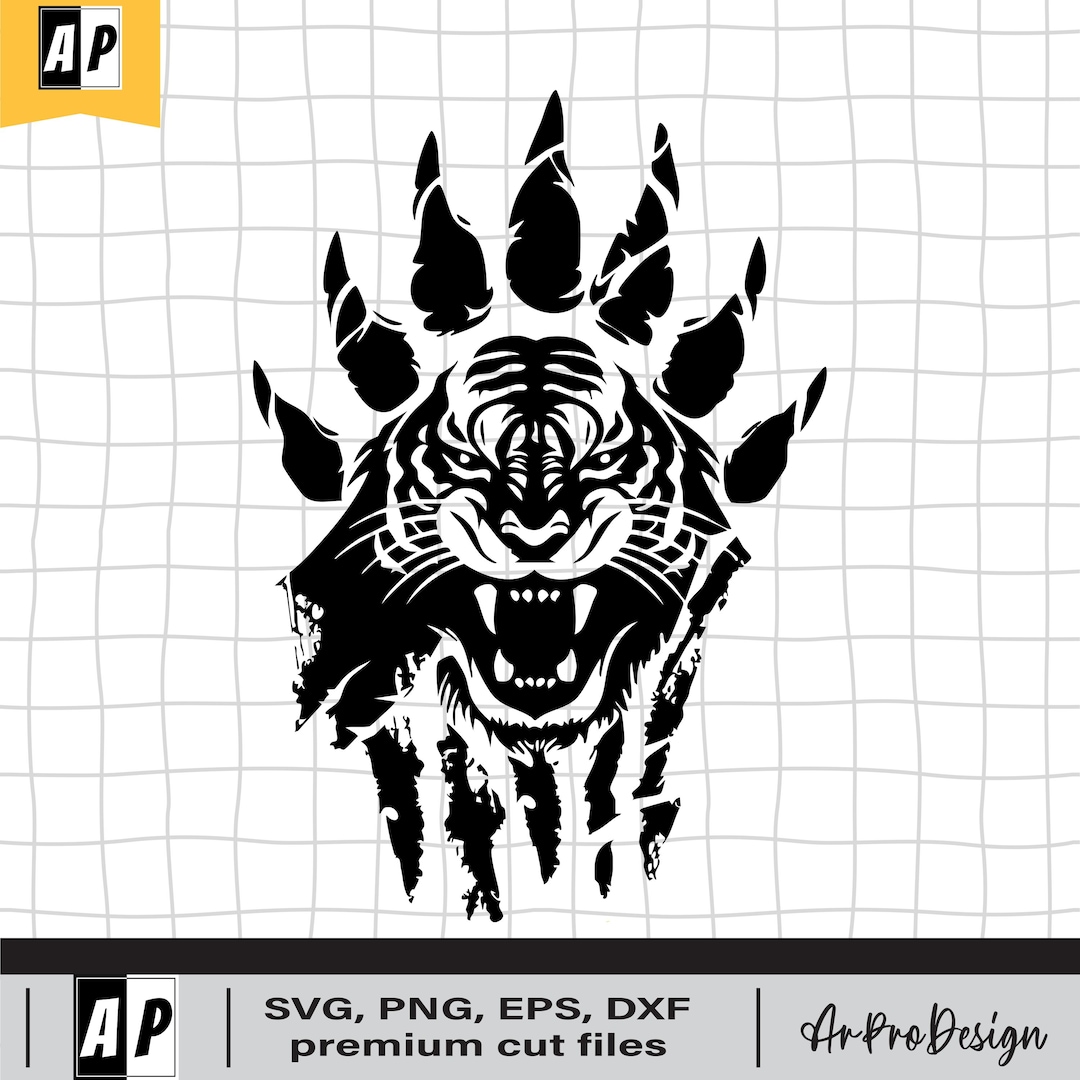 Tiger Scratch Svg, Tiger Claw Svg, Tiger Svg, Tiger Decals, Animal ...
