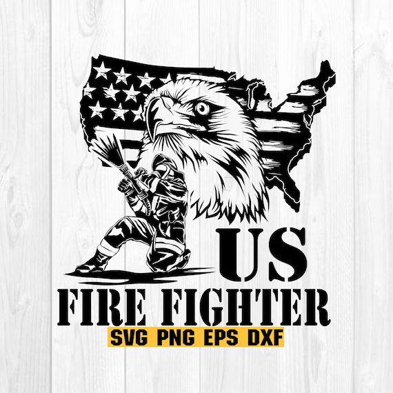 US Eagle Fire Fighter Svg American Eagle Svg Fire Fighter | Etsy