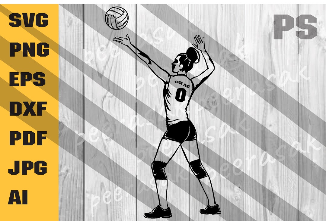 Girls Volleyball Player Svg, Volleyball Player Svg, Volleyball Girl ...