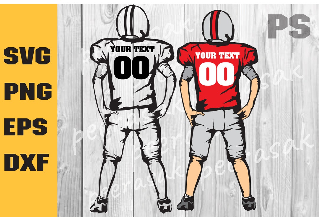 Football Boy Player SVG, Customizable Football Player SVG | Scalable ...