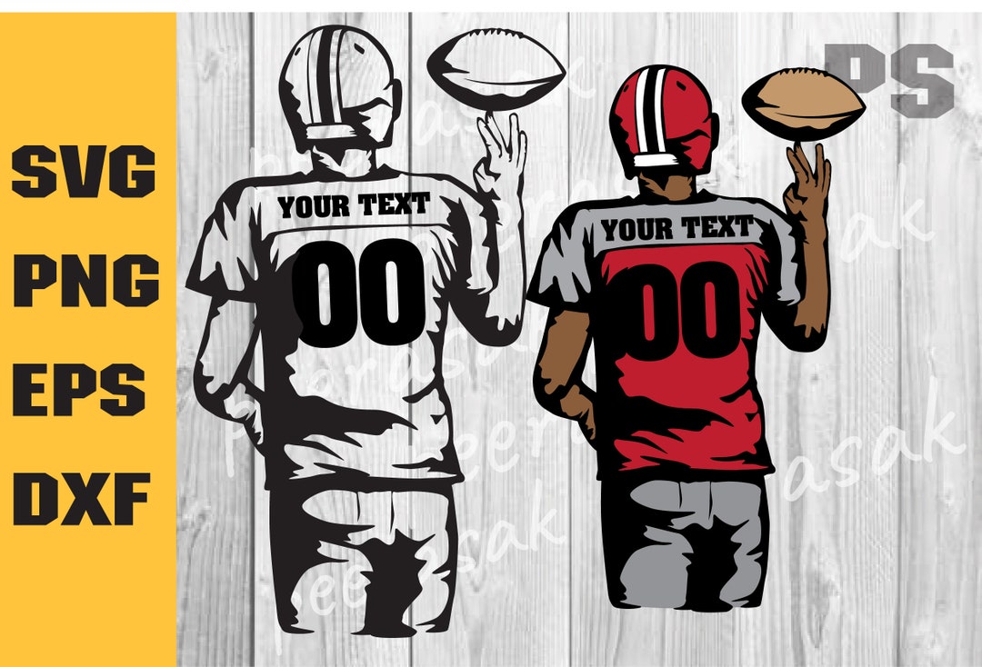 Football Player Svg, Football Svg, Football Team, Football Name ...