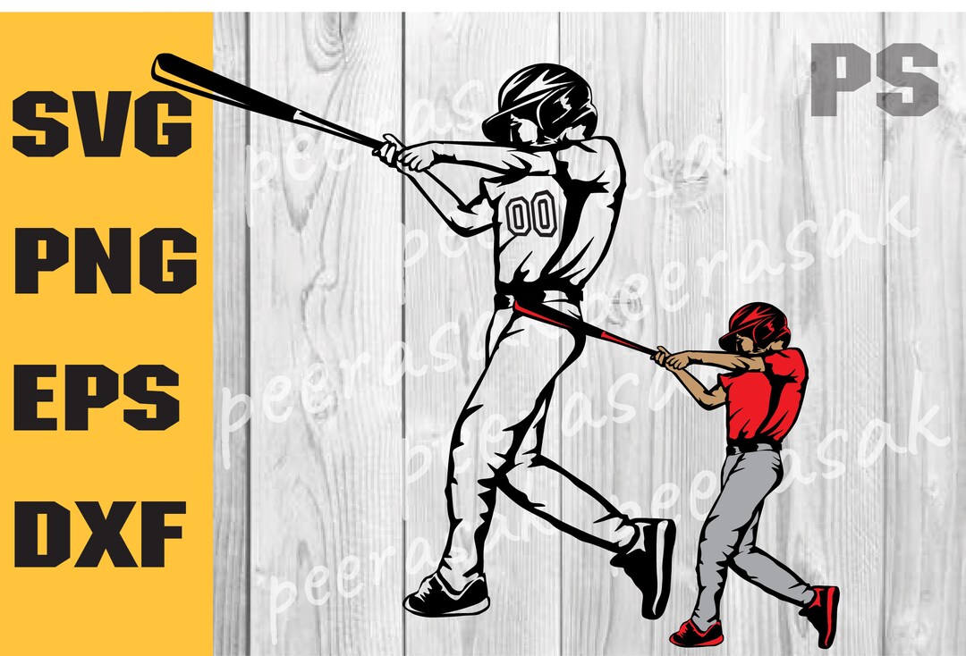 Baseball Boy Player SVG, Baseball Player SVG, Colored Layers, Baseball ...