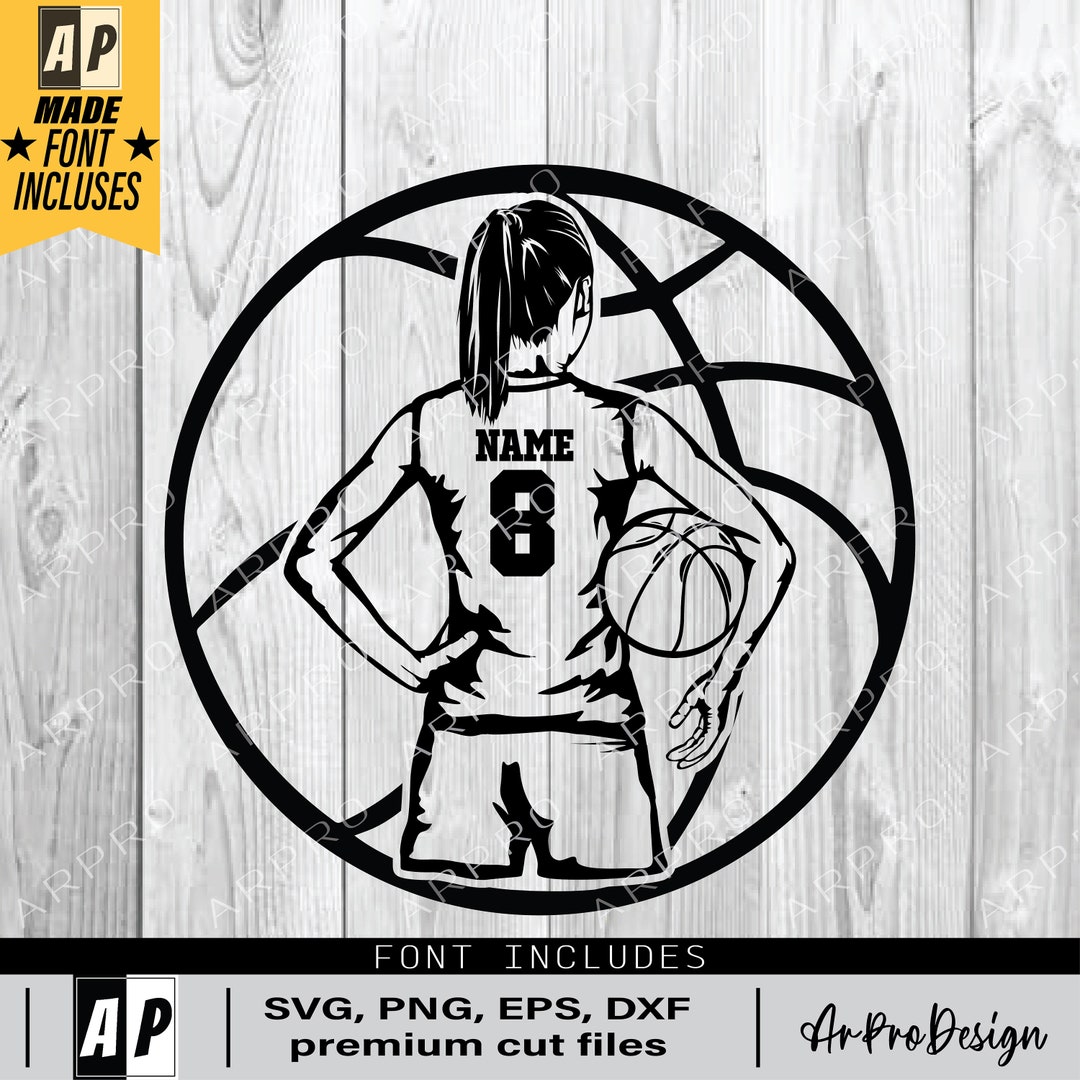 Basketball Girl SVG, Basketball School, Sports, Basketball, Svg for ...