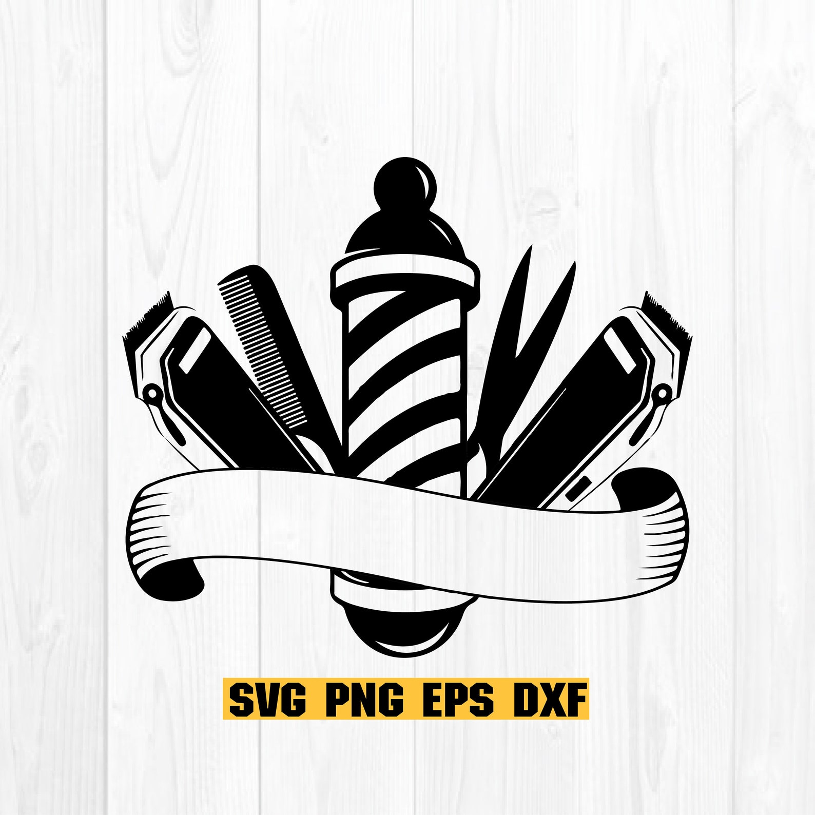 Barber Tools Logo Svg Barber Shirt Svg Barber Cutfile | Etsy