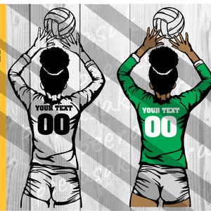 Volleyball Setter Player SVG, Volleyball Svg, Volleyball Girl Svg ...