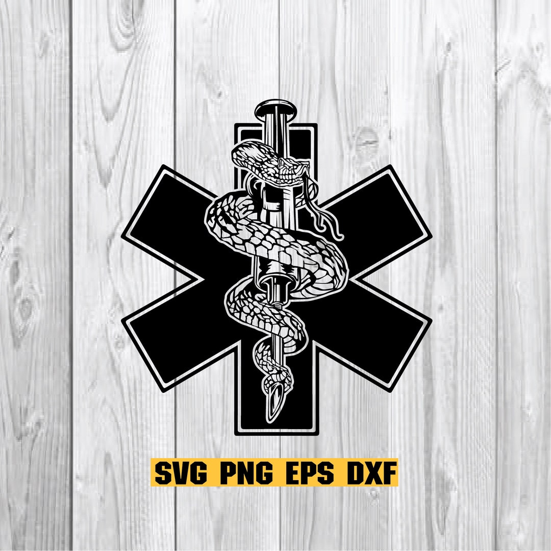 Paramedic EMS Svg With Wings - Star of Life Monogram - Medic SVG - Png ...
