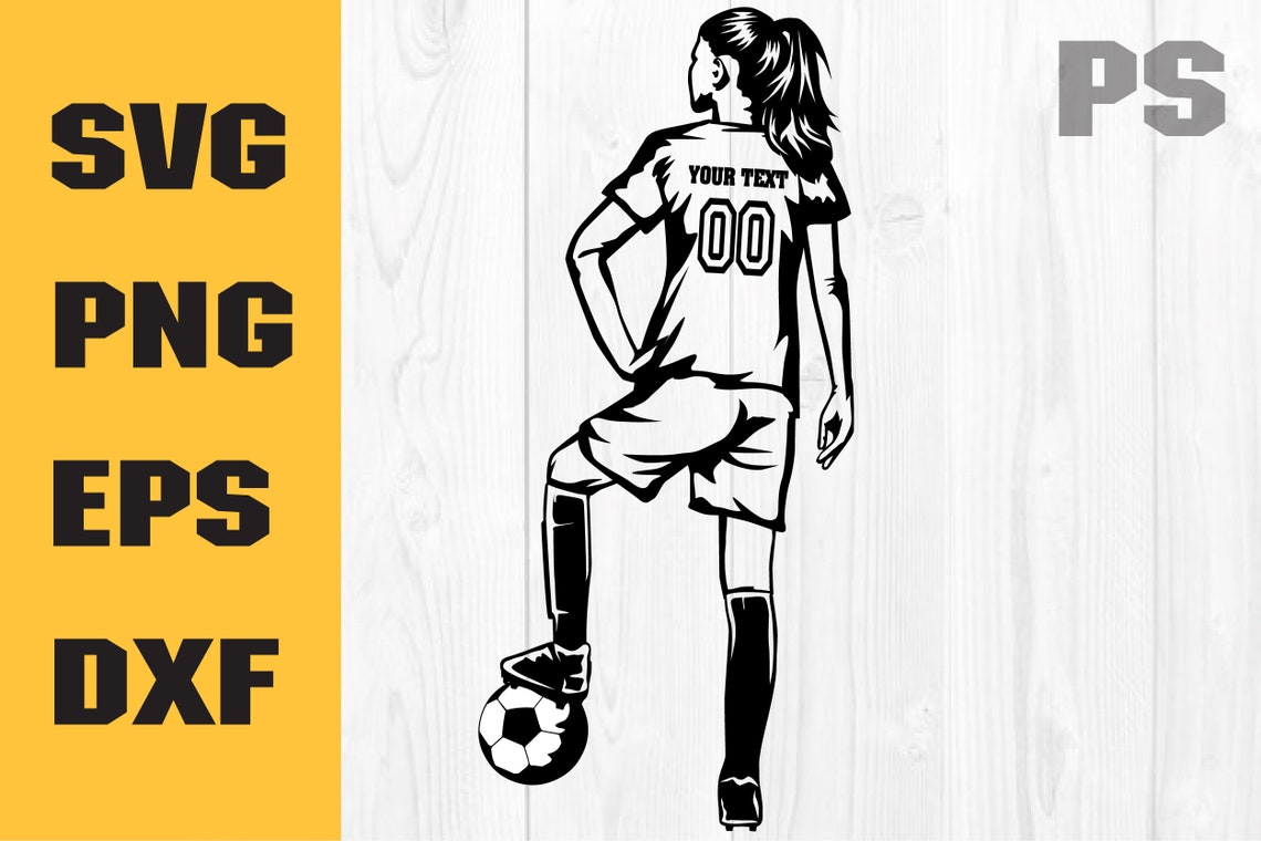 Soccer Girl Svg Soccer Girl Player Colored Layers Sports - Etsy
