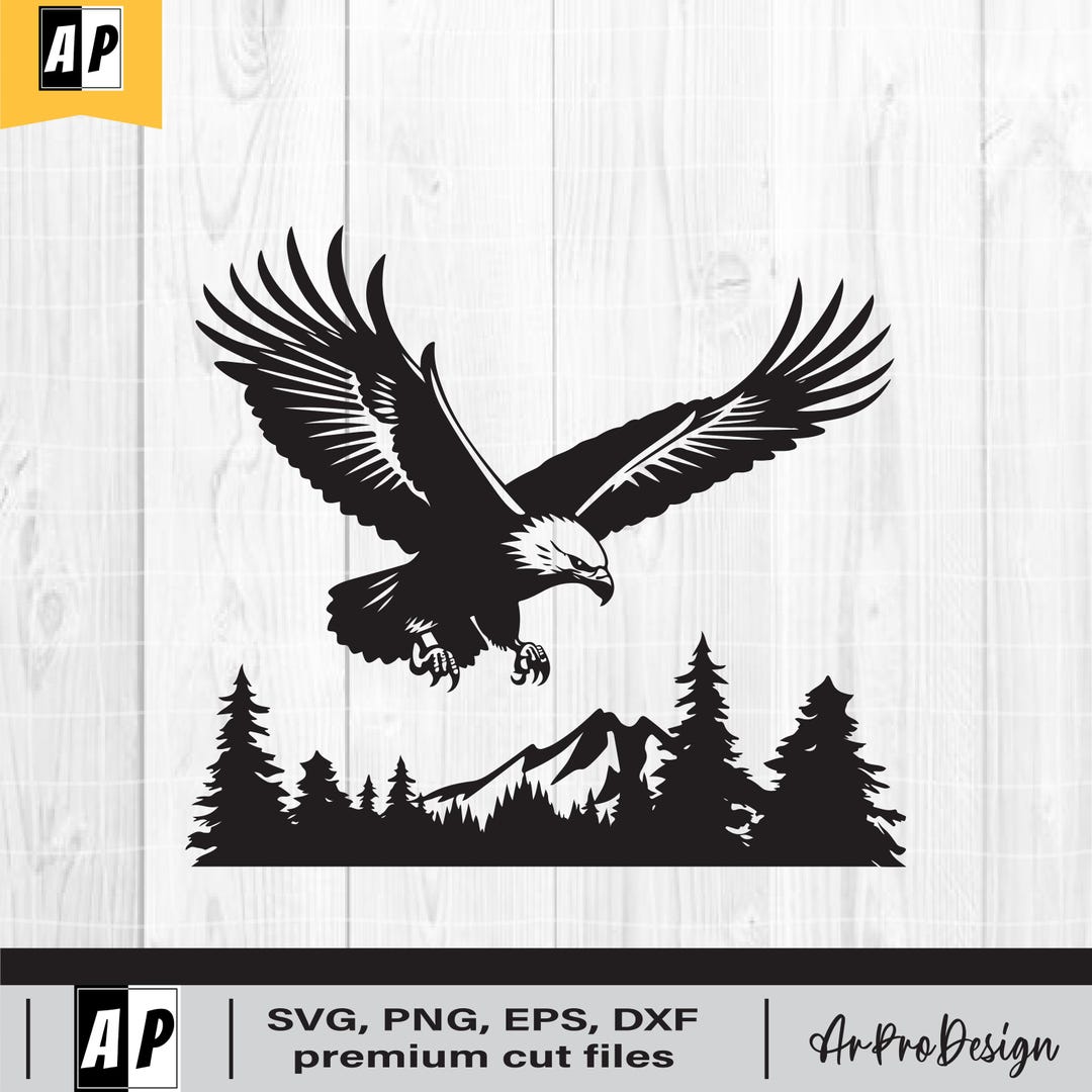 Flying Eagle SVG, Bird SVG, Forest SVG, Animal Svg, Beak Wings Soar ...