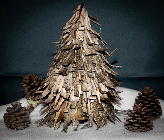 Rustic Birchbark Tabletop Tree Adirondack Christmas Decor - Etsy