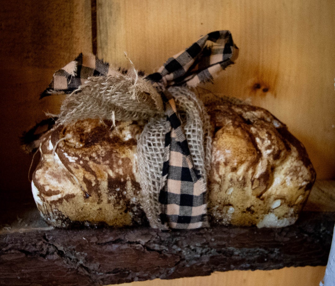 Fake Kitchen Bread, Room Freshener, Apple Scent, Homespun, Jute Bow ...
