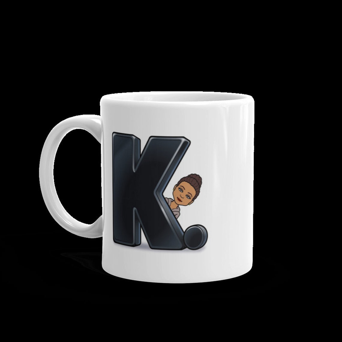 Bitmoji coffee mug 11oz/15oz custom Emoji meg Funny and | Etsy