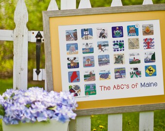 Maine Alphabet - Etsy
