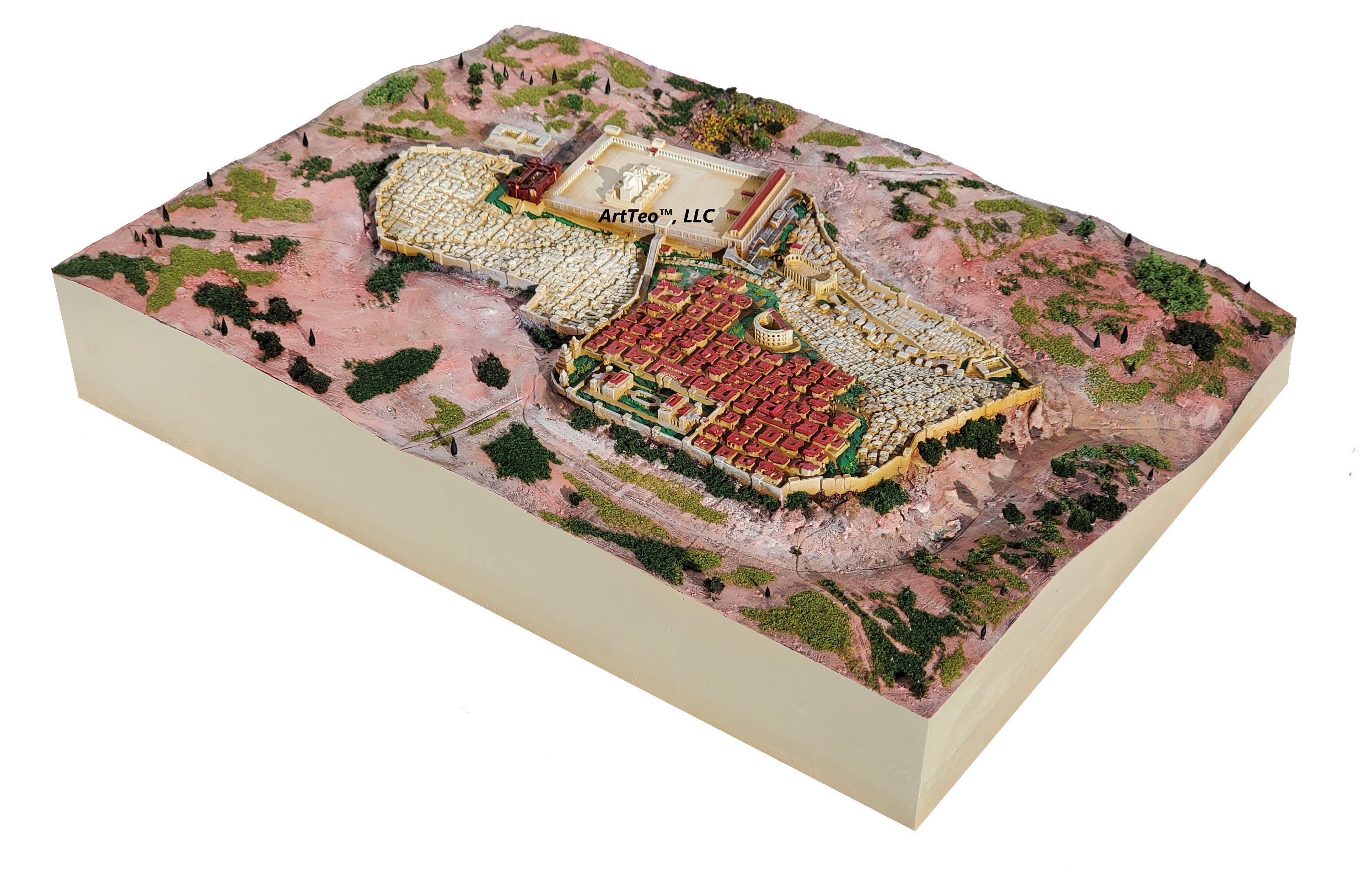 20 Inches Model of Jerusalem at the Time of Jesus 1st Century Jerusalem ...