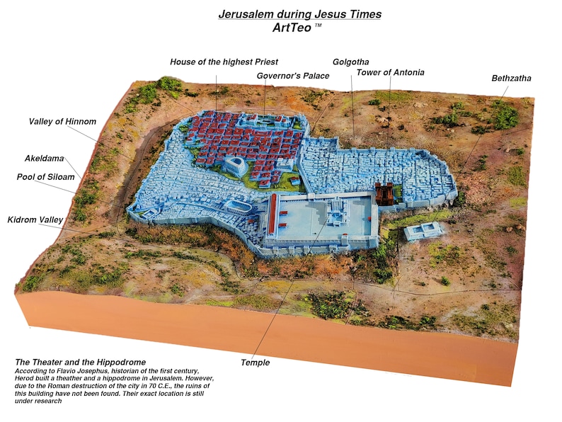 Model of Jerusalem During Jesus Times 1st Century Jerusalem - 31 Inches ...