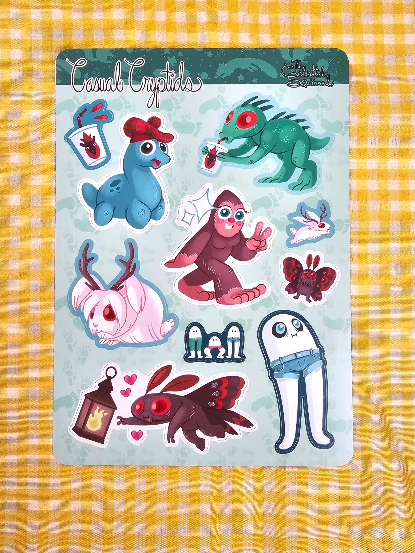 Casual Cryptids Vinyl Sticker Sheet - Etsy