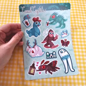 Casual Cryptids Vinyl Sticker Sheet - Etsy