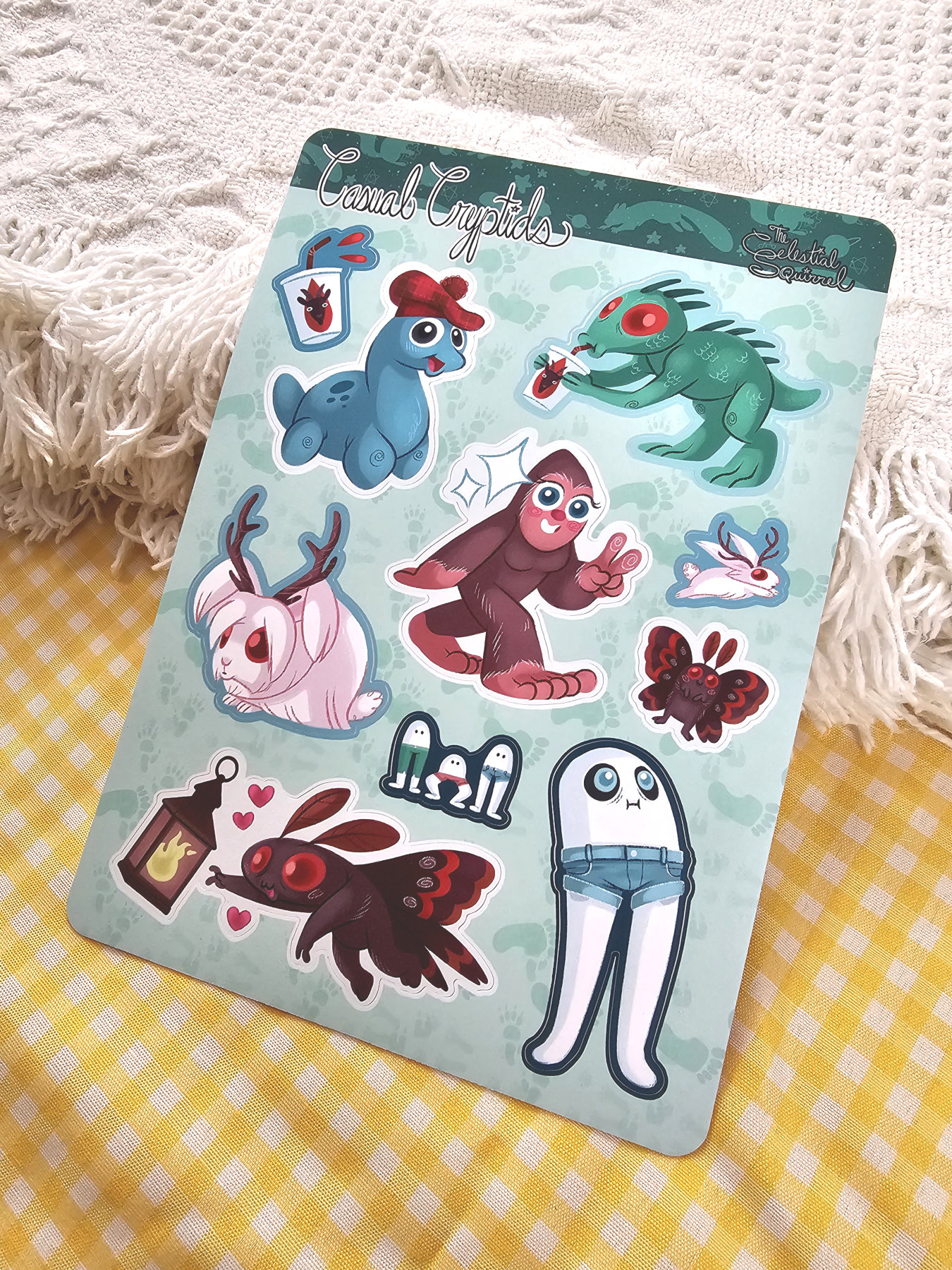 Casual Cryptids Vinyl Sticker Sheet - Etsy