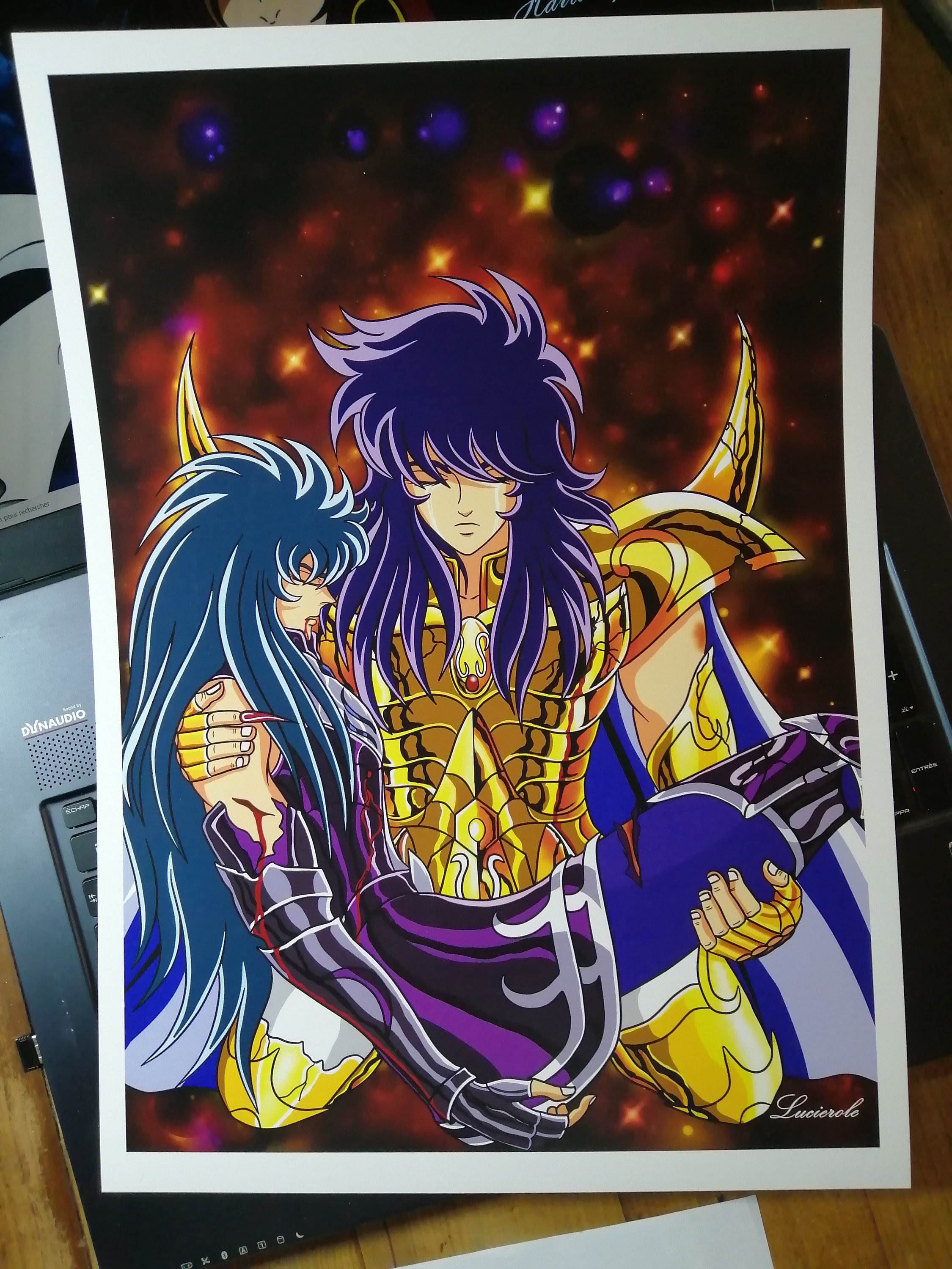 Saint Seiya Golden Knights / Aquarius Gold Knight / Scorpion Gold ...