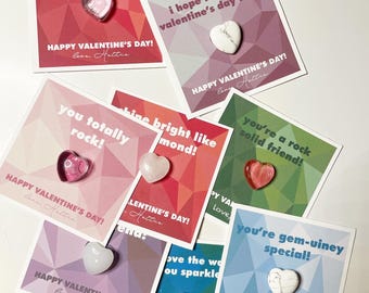 Pop Rocks Valentine Cards, INSTANT EDITABLE Download,classroom Exchange ...