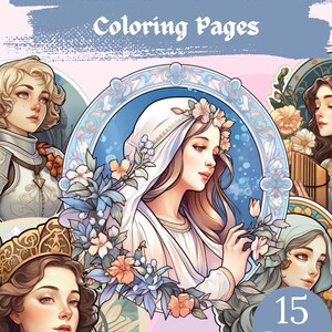 Catholic Coloring Pages, Female Catholic Saint Coloring Pages, Catholic ...