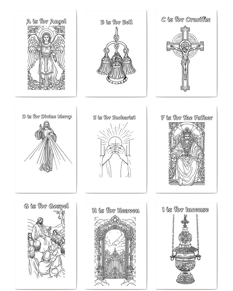 Catholic Coloring Pages, Catholic Coloring Pages for Kids, Catholic ...