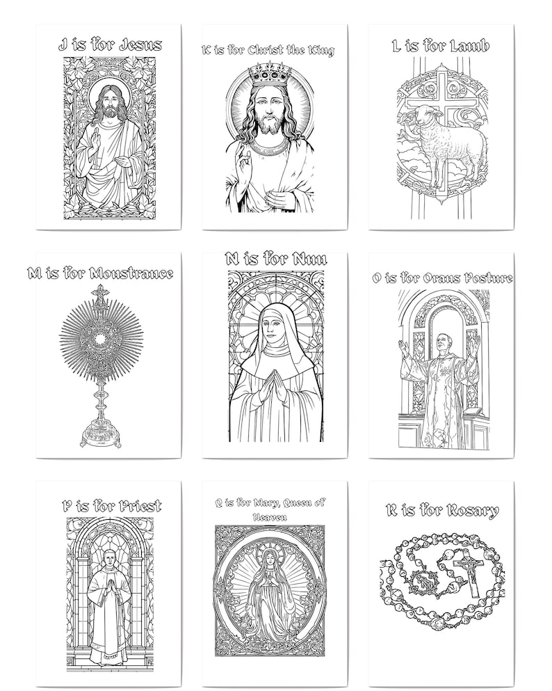 Catholic Coloring Pages, Catholic Coloring Pages for Kids, Catholic ...