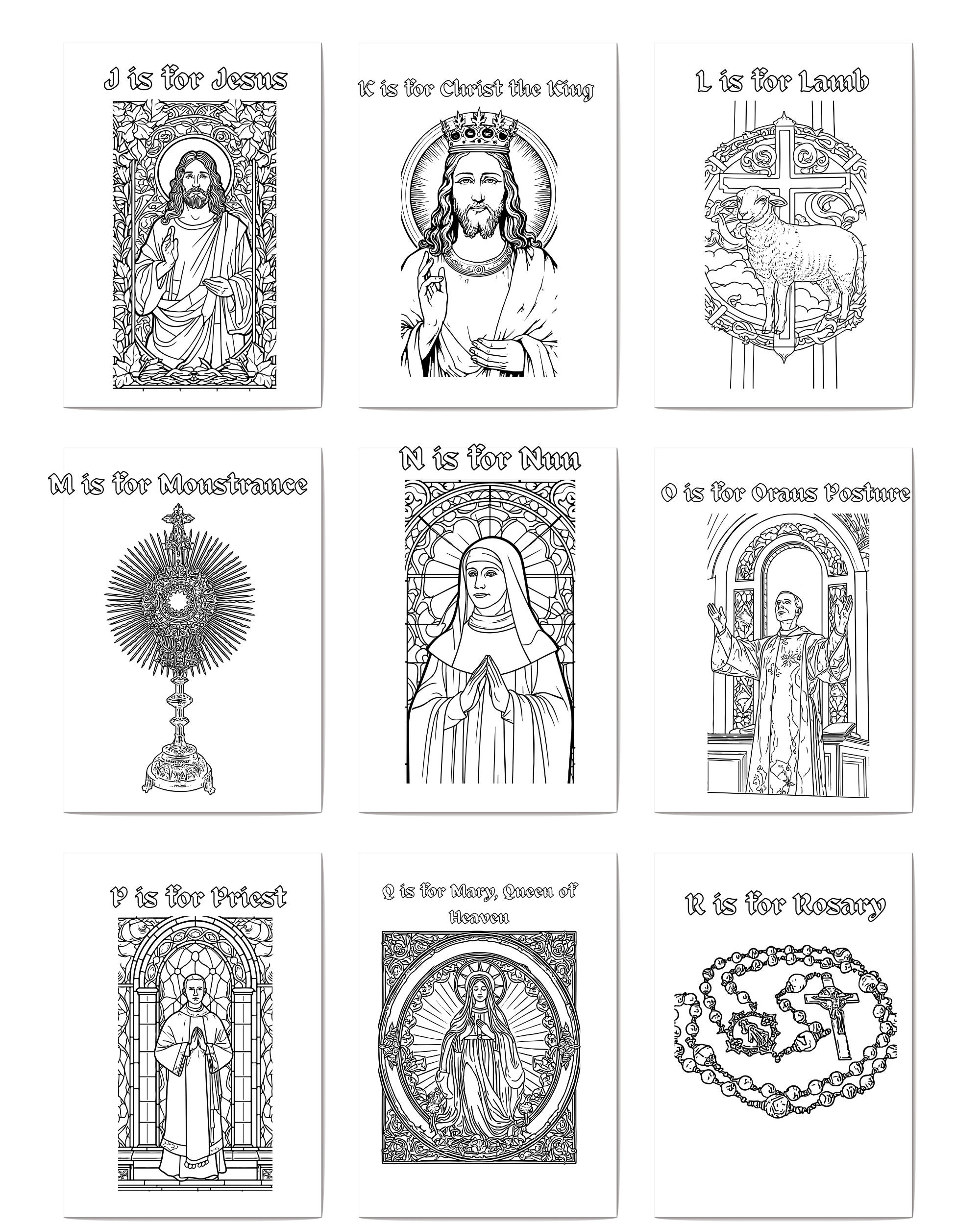Catholic Coloring Pages, Catholic Coloring Pages for Kids, Catholic ...