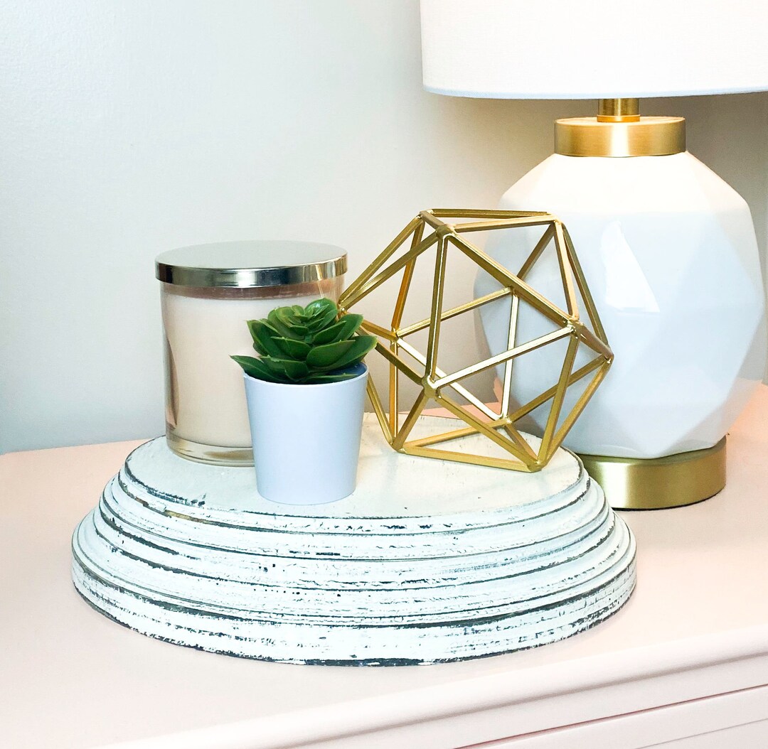 Oval Pedestal | Rustic Pedestal | Farmhouse Pedestal - Etsy