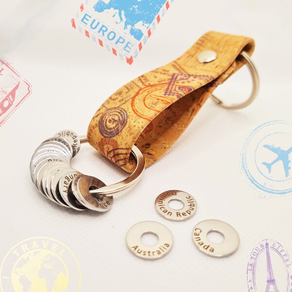 Travel Keychain - Etsy