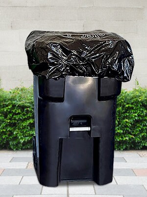 Trash Smell Buster, Trash Can Cover, Odor Eliminating Bag With Elastic ...