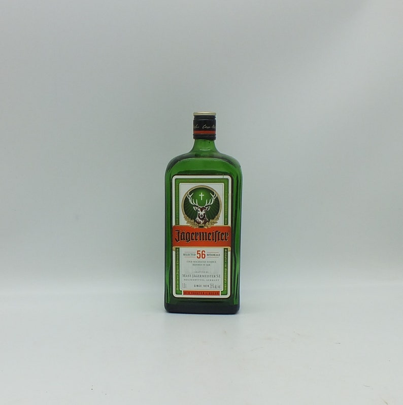 Empty Jagermeister Bottle, Upcycled, Recycled, 1, 2 or 3 Bottles ...