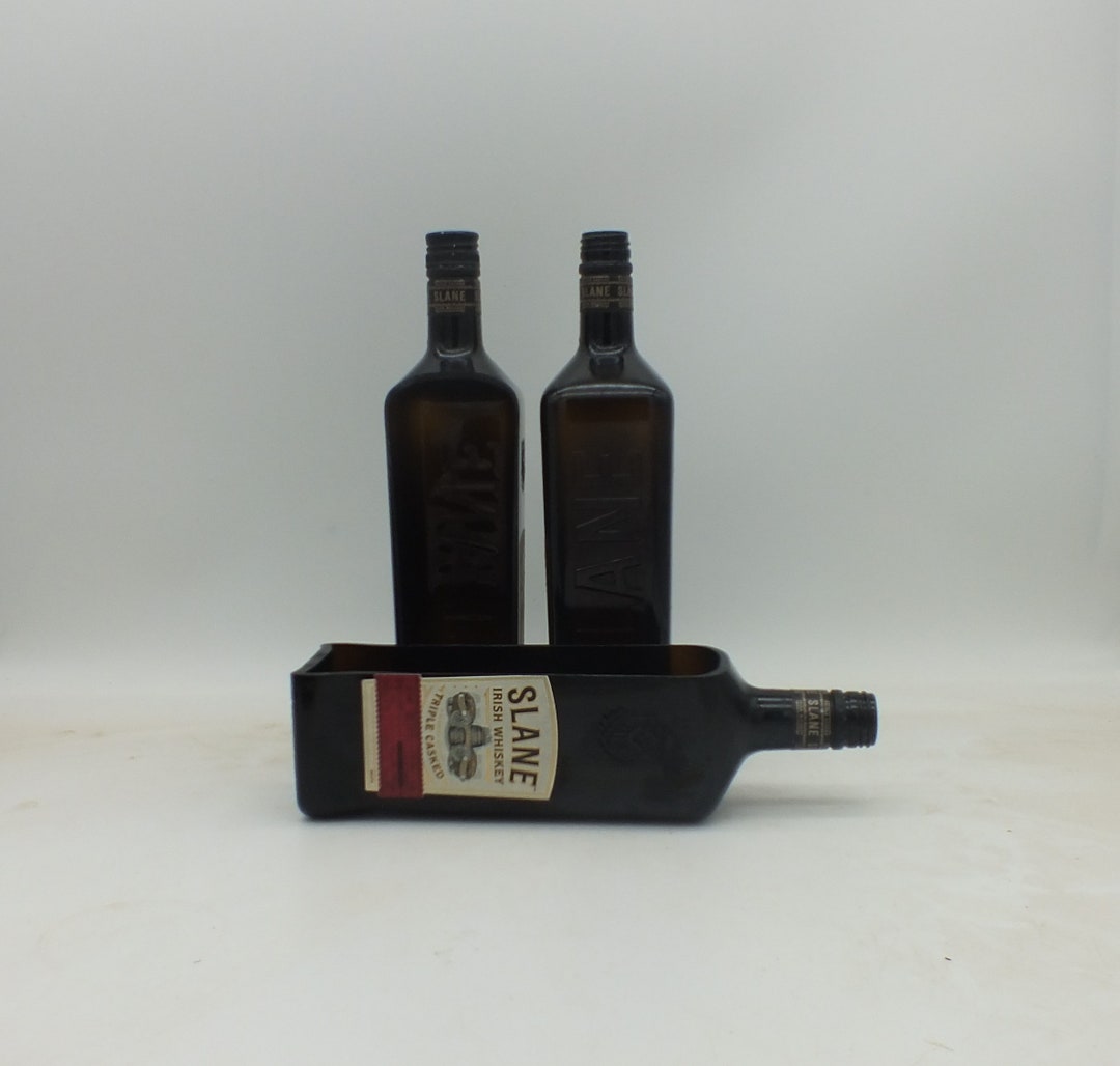 Slane Irish Whiskey Planter, Bottle Cut Lengthwise, Liquor, Crafts ...