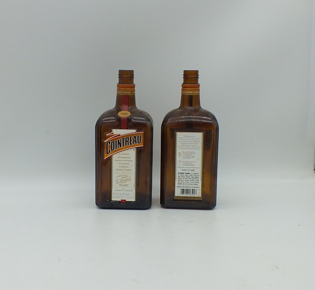 Cointreau Empty Bottle, Upcycled, Recycled, 1, 2 or 3 Bottles - French ...