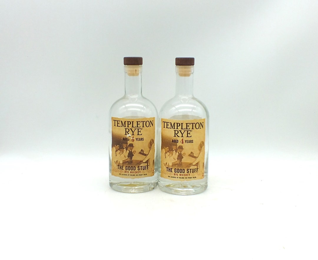 Templeton Rye Empty Bottle, Upcycled, Recycled, 1, 2 or 3 Bottles, Aged ...